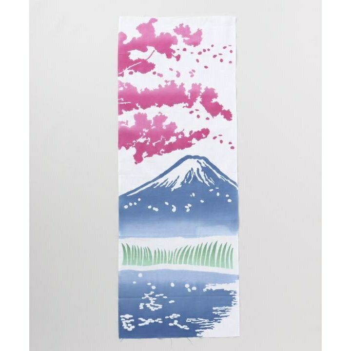[型番：7JRP4101-2024]ぼんやり映る逆さ富士を桜の花びらが揺らしている春の風景■カラー：その他1縦 92cm 横 34cm※(　)で表記されている数字はヌードサイズです。ヌードサイズとは衣服を身につけない身体のサイズです。お客様...