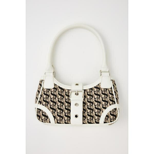 [型番：030HAY55-5441]【MONOGRAM JQ BELTED BAG】■POINT：オリジナルデザインで織られた人気のモノグラムバッグ。■DETAIL：大きめのアイレット付のベルトもポイント。コンパクトなサイズ感ですが、マチを...