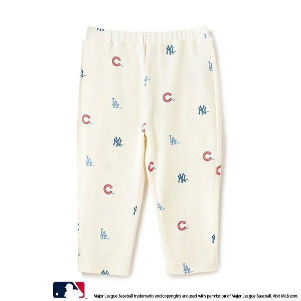[型番：9552108]\大好評！MLBオリジナルアイテム登場／MLB所属チームのロゴが総柄でデザインされたレギンスやわらかいリブ生地のレギンスは縦にも横にもとにかく伸びて動きやすい！！カラフルで目を引く総柄はシンプルなトップスを合わせるだ...