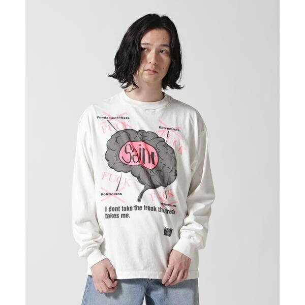 [型番：7875130246]BRAINデザインのロングスリーブTシャツです。メーカー品番:SIM-HR8-0000-036※こちらの商品は株主優待券・各種クーポンはご利用頂けません。予めご了承下さい。〈アテンション〉SAINT MICHA...