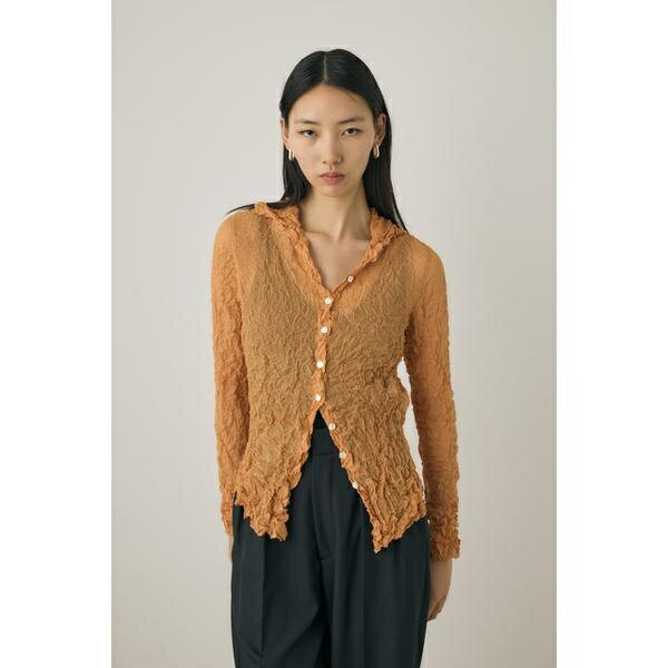 [型番：010IS230-0051]【M_ RE POLYESTER WRINKLED SHIRT ／ エムアンダーバー リサイクルポリエステル リンクルシャツ】■ポイント＆スタイリングリサイクルポリエステルを原料にしたシアーな生地に、しわ...