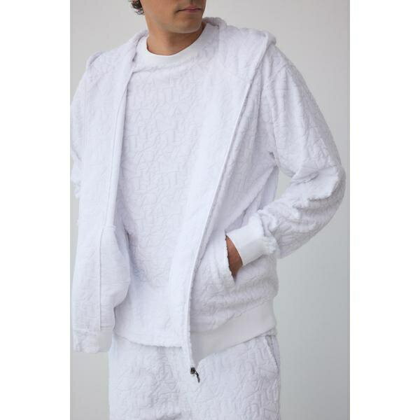 [型番：251ISC80-279C]■総柄パイルジャガードジップフーディー■ポイント総柄ジャガードがかっこいいジップフーディーになります。■ディティール2サイズでベーシックなシルエットです。パイル生地で肌触りが良く着心地抜群です。パイルの総...