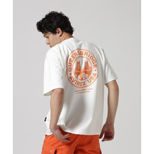 [型番：7835134031]商品名：CIRCLE LOGO T-SHIRT ”QUEENS BRIDGE”【商品説明】・アメリカにあるクイーンズブリッジを使用したサークルロゴTシャツ・サークルの部分を厚盛りプリントで立体感を表現・10SO...
