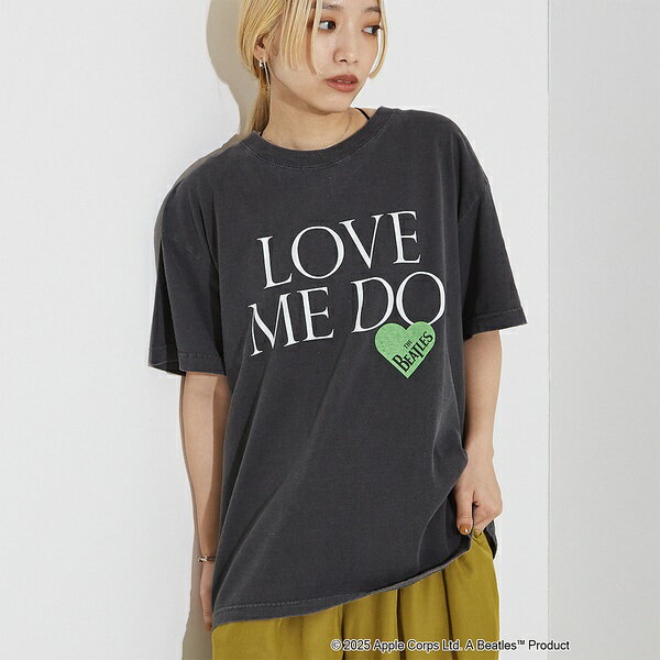 [型番：38503920005]-Design-印象的なグラフィックが目を惹くロックTシャツは、歌詞の一部を落とし込んだ「THE BEATLES（ビートルズ）」のTシャツ。ピグメント染めを施した味のある風合いのボディがこなれ感をプラス。綿1...