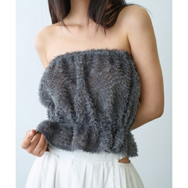 [型番：R9982024]【25SS】トレンドの巻きスカート。テープ状にしたチュールを全面に刺繍した特別感がある素材。巻きスカートとしてデニムやパンツに重ねたり、ビスチェとして胸元に巻いていただいてもお使いいただけます。いつものスタイルに重...