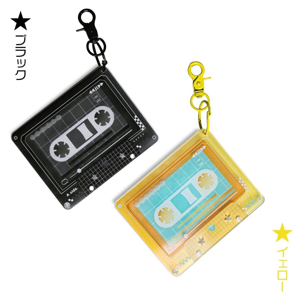 [型番:oskt-1007bk]『ときメーク』より、カード、アクリル、小物など好きなもの色々収納できる「カセットテープアクリルフレーム」が登場！■デザイン：全6種■サイズ：本体： W84x H106mm / フレーム部分：W64 x H90...