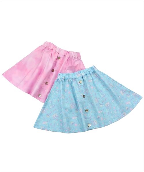 [型番:14333020]SKAPE(エスケープ）は女の子の好き！を集めたキュートなデザイン。SKAPEのオリジナル総柄にフロントのボタンがかわいいスカートです。■カラー：ピンク、サックス※(　)で表記されている数字はヌードサイズです。ヌー...