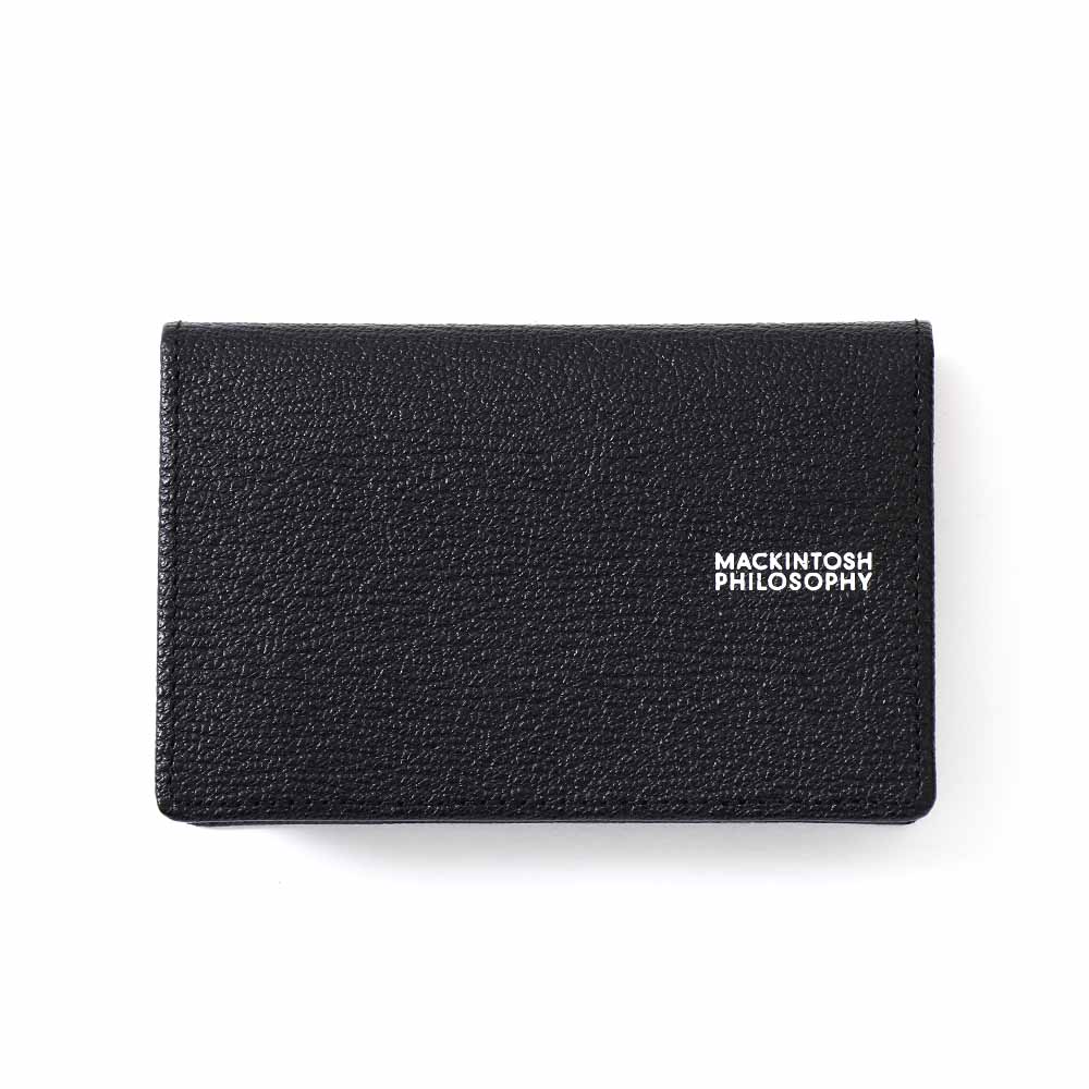 [型番:MAPW-6120123]【 マッキントッシュ フィロソフィー 】＜ロイヤルシリーズ 通しマチ名刺入れ＞角を四角くしたスマートなデザインが印象的なロイヤルシリーズ。素材は北米産のステアハイドに細かいゴート(山羊)の型押しを施し、内装...
