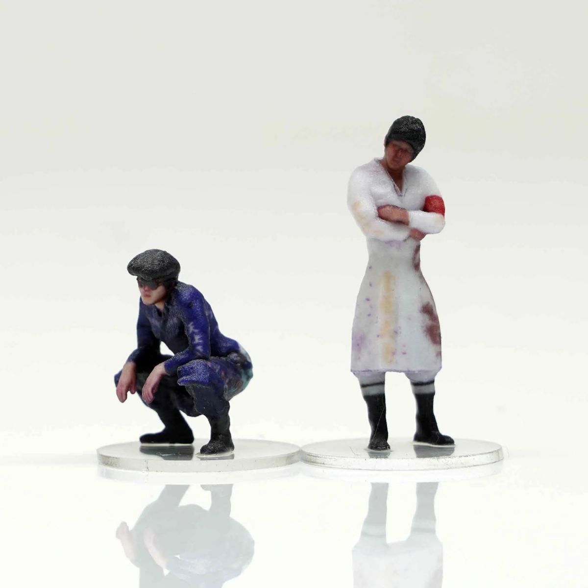 [型番:064-00005-02b]箱庭技研オリジナルフィギュアセットです。1/64スケールモデルと合わせてリアルなジオラマシーンを再現することができます。彩色済みのため、すぐに飾ることができ、手軽に楽しんでいただけます。■カラー：**※(...