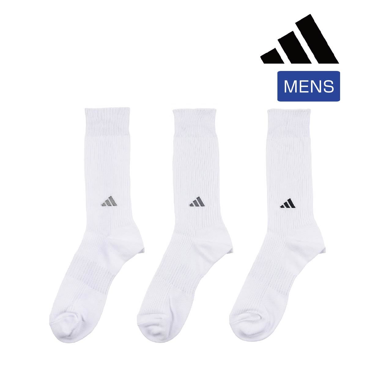 [型番:b21-06084wv]大人気のスポーツブランドadidas(アディダス)のショート丈ソックス。つま先かかとに補強を施し破れにくく、足首片面にブランドロゴが刺しゅうされたシンプルなソックスです。3足組なので洗い替えに便利です。※商品...