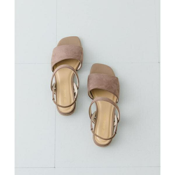 [型番：XXA5-2HW3802]着脱しやすく美脚見えが叶う、万能サンダル【Material】(BLACK， TAUPE)アッパー : ポリエステル100％， ソール : 合成底(SILVER)アッパー : 合成皮革， ソール : 合成底【...