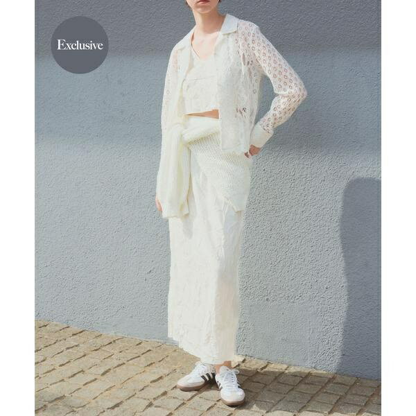 [型番：UWA5-01-1514]グラフィックのようなシワ感が特徴のスカートは、アーバンリサーチでしか手に入らない特別なアイテム。特殊ミシンを使い、縫い合わせる時に必要な縫い代を極限まで細くする事で、素材の良さを100％引き出しました。程よ...