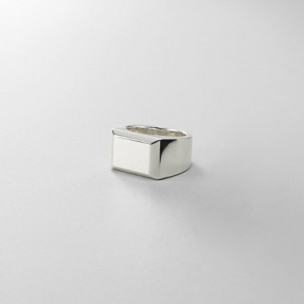 [型番：76761296]重厚なフォルムのシグネットリング。指元に研ぎ澄まされた美しさを添えます。クラシックな印象を持ちながらシルバーの質感により、現代的で洗練された佇まいに。ユニセックスで着けられる、時代に左右されないデザインです。同デザ...