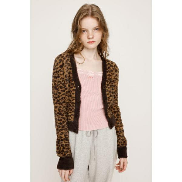 [型番：030IAY70-1751]【MINI SHAGGY V／N CD】■POINT：ふわふわな起毛感が可愛らしいVネックシャギーニットカーディガン。シーズンムード引き立つ存在感のあるアイテムです。■DETAIL：程よいサイズ感で深すぎ...