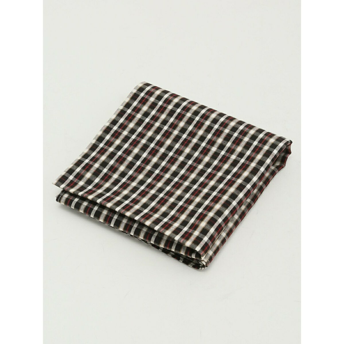 [型番：110455089303523]タカキューメンズ/TAKA-Q:MENコットン布帛ハンカチ■素材特徴国産のコットン100％の布帛生地を使用しています。柔らかな風合いが心地良く、吸水性に優れています。■デザイン落ち着いた雰囲気のチェッ...