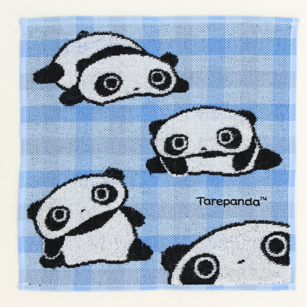 [型番:0011640008]コロンと可愛らしい、たれぱんだのタオルハンカチ。気分を明るくしてくれるチェック柄に、癒しポーズのたれぱんだが癒しをくれる一枚です。■カラー：ブルー、グリーン、オレンジサイズ縦横F25．025．5※(　)で表記さ...