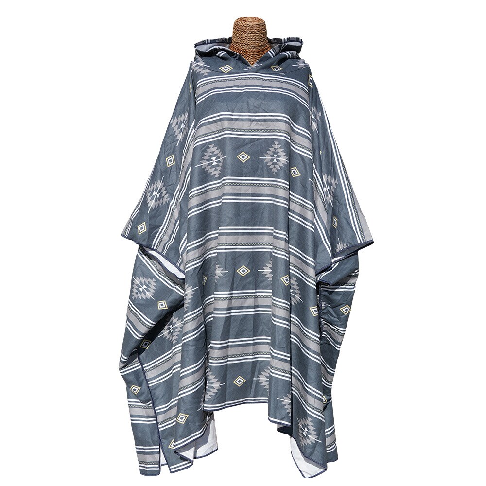 [型番:TMBP01]【 TLS MOBILE PONCHO｜モバイルポンチョ 】■ 仕様・フリーサイズ（ワンサイズ）・起毛ではなく毛足の無い薄いタイプなので、砂が付きにくい・超速乾＆軽量マイクロファイバー素材・干しやすいハンガーループ付き...