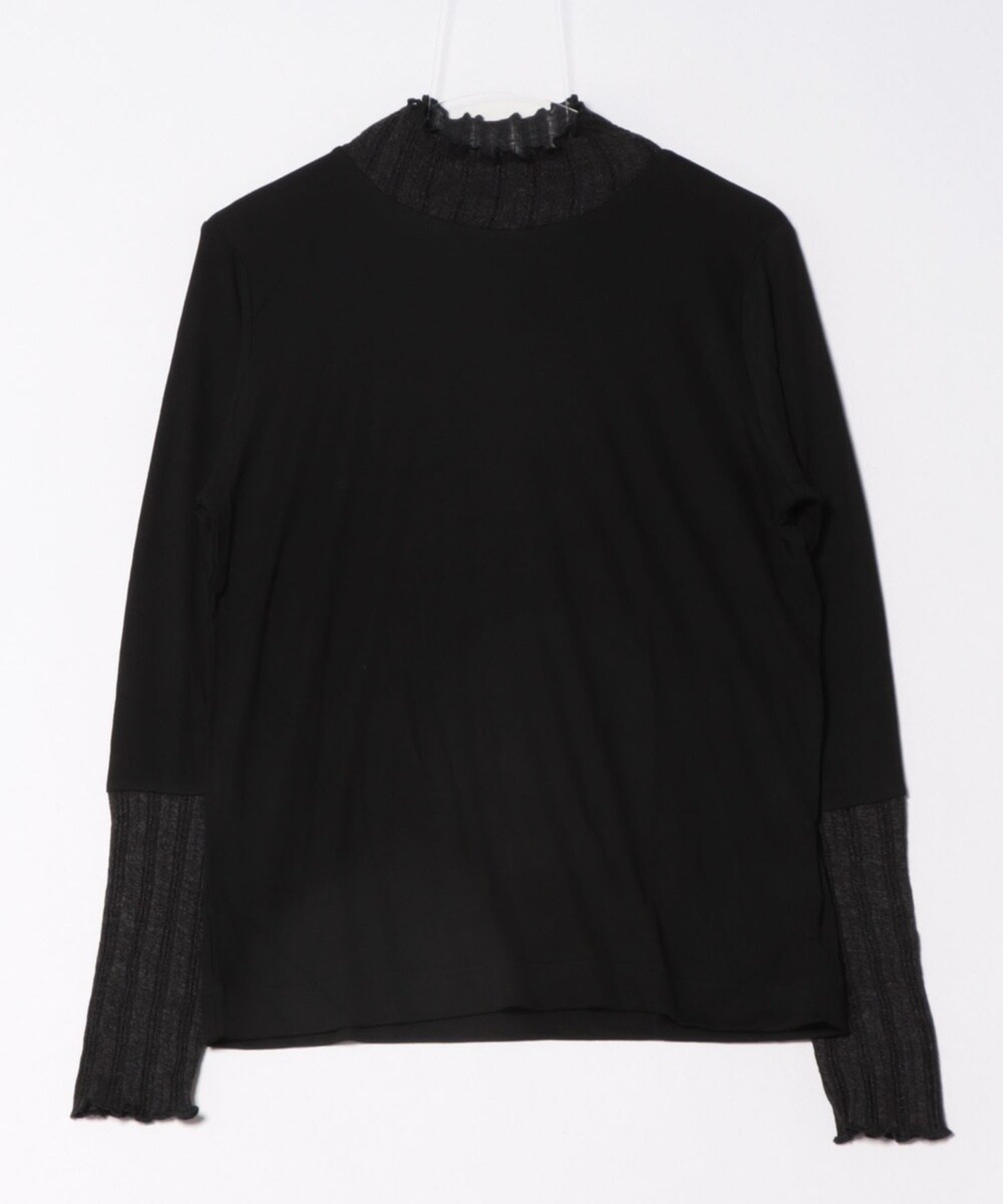 ◆fort point/フォートポイントから新作トップスが登場◆シアーリブで作る、大人の抜け感トップス。透け感のあるリブ素材を組み合わせた、上品に着こなせるハイネックトップス。軽やかな春カラーで旬ムードに。一枚でさらっと着ても、シャツやワン...