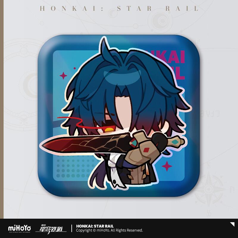 [型番:289260]「崩壊:スターレイル」から、「スクエア缶バッジ」が登場です!*注意事項色落ちや変形の可能性がありますので、直射日光のあたる場所、高温多湿の場所や火気などをお避けください。表面が傷むおそれがありますので、鋭利なものから離...
