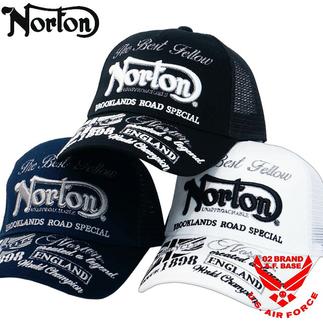メーカー希望小売価格はメーカー商品タグに基づいて掲載しています ●NORTON(ノートン)の商品一覧はコチラ！！ ●当店のトップページはコチラから！！ 　●商品説明 ●商品名 ノートン 3Dラメロゴ刺繍 メッシュキャップ ツイル生地 261...