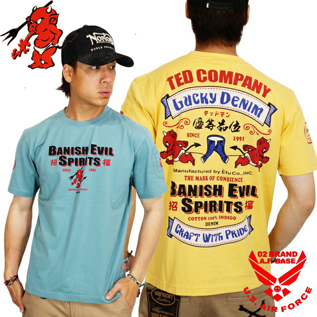 メーカー希望小売価格はメーカー商品タグに基づいて掲載しています ●TEDMAN'S(テッドマン)の商品一覧はコチラ！！ ●当店のトップページはコチラから！！ 　●商品説明 ●商品名 テッドマン ラッキーデニム 抜染プリント 半袖Tシャツ 天...