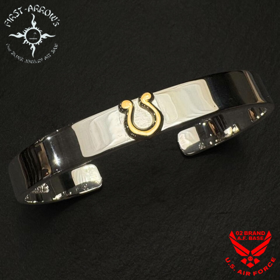 ●FIRST ARROW'S(ファーストアローズ)の商品一覧はコチラ！！ ●当店のトップページはコチラから！！ 　●商品説明 ●商品名 ファーストアローズ K18Horseshoe付 8mmプレーン バングル br-388 ●キーワード 送...