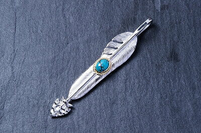 ●FIRST ARROW'S(ファーストアローズ)の商品一覧はコチラ！！ ●当店のトップページはコチラから！！ 　●商品説明 ●商品名 ファーストアローズ K18縄ベゼル ターコイズ付 アローフェザー(Lサイズ) ペンダントトップ 送料無料...