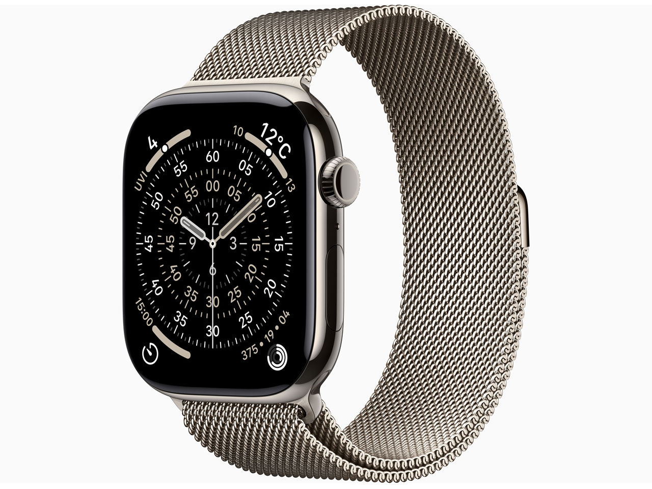 新品未開封 アップルウォッチ シリーズ11 セルラーモデル スマートウォッチ ウェアラブル端末 46mm MFD04J/A ナチュラルチタニウムケース ナチュラルミラネーゼループ M/L