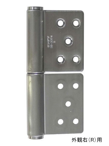 ■入数 1個（ビスは付属しません） ■品番 SD-3374-1 R/L ■標準耐重量 W800×H2000−62kg/2枚 ■軸材質 ステン ■羽根材質仕上 ヘアライン ■備考 本体にキンマツSD-3374L/Rの刻印あり扉を引いて開く方か...