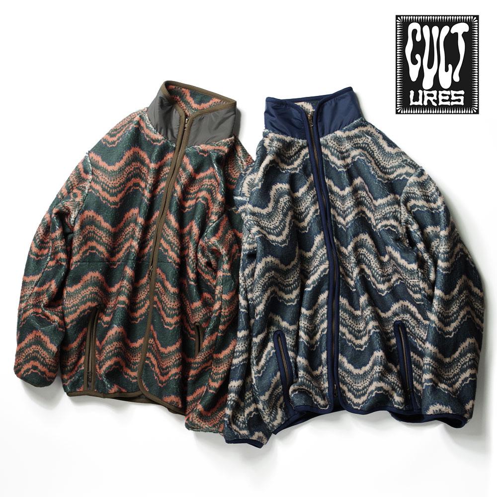 商品詳細 商品名 【CULTURES(カルチャーズ)】UNERI Jacket うねり オリジナルパターンプリント フリースジャケット 商品説明 1960~70年代のサブカルチャーなアートや音楽、映像にインスパイアされたカルトでキッチュなオ...