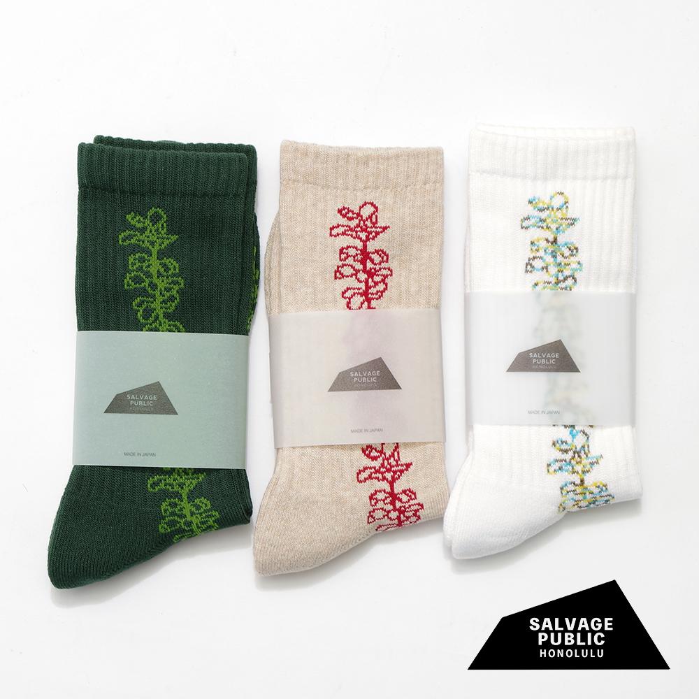 商品詳細 商品名 【SALVAGE PUBLIC サルヴェージ・パブリック】Made In Japan Socks Lei 日本製ソックス レイ 商品説明 2013年にスタートしたハワイ、ホノルルはダイヤモンドヘッドの麓、カイムキ発祥のSA...