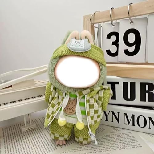 【ラブブ用の着せ替えセット デザイナー衣装 作業服 アクセサリー シックなドール衣装 17センチ対応（ドール除く）｜洗練されたスタイルでラブブを演出！プレゼントにも最適な高級感ある着せ替えセット】 概要説明：ラブブ人形用の着せ替えセットは、...