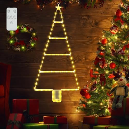 【電池式 クリスマスイルミネーション リモコン付き 壁掛け式 電池式ライト 防水なし 室内用 8点灯モード 大容量 プレゼント シンプル おしゃれ｜リモコンで8種類の点灯モードを簡単に切り替え！クリスマスの雰囲気を一気に演出】 概要説明：電...