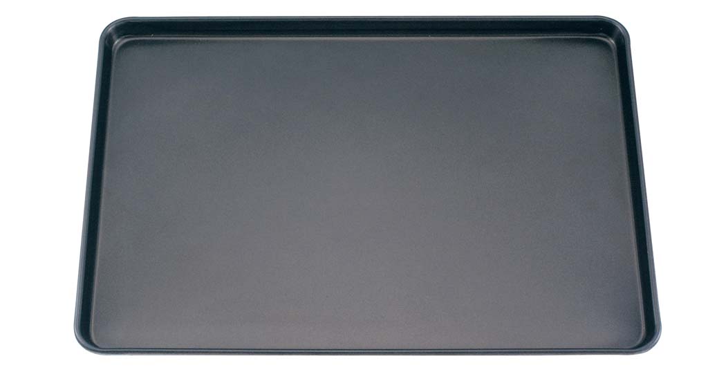 ●サイズ545×395×H40(mm)底寸：510×360(mm)底：510×360(mm)●板厚：0.8(mm)●材質アルタイト●表面加工：テフロン加工●オーブンでの焼成用ベイキングトレイですので食品・液体のご使用には適しません※商品画像...