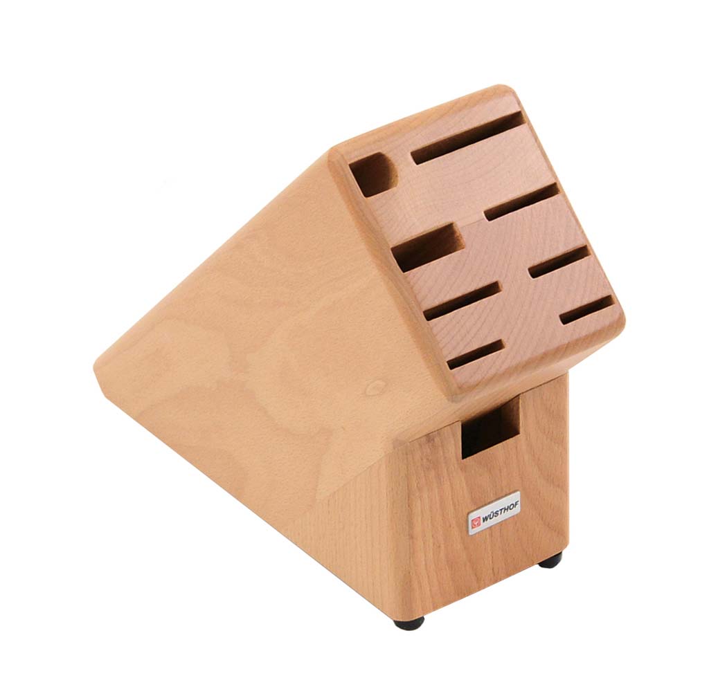 ●型番：7239 2099600905●サイズ90×280×H195(mm)●材質木●収納数：牛刀20cm1丁・細身スライサー20cm1丁・トマトナイフ14cm1丁・パーリングナイフ8cm1丁・キッチンフォーク16cm1本・スチール棒23c...