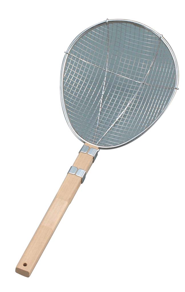 ●型番：30535●サイズ網：280×250(mm)柄：350(mm)●重量：435g●材質本体：ステンレス柄：天然木●2.5メッシュ※商品画像はメーカー提供の代表画像を使用しております。複数掲載の画像でも、単品販売の場合がございます。サイ...