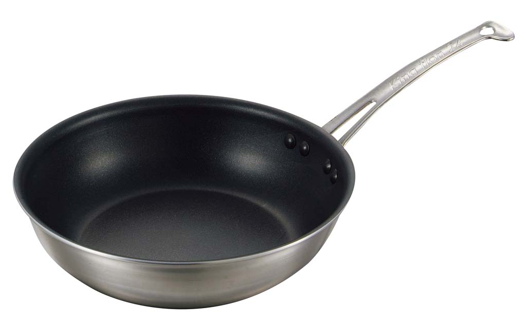 ●サイズφ196×55(mm)底径：115(mm)●内寸φ180(mm)深さ：53(mm)●重量：0.7kg●板厚：3.1(mm)●材質ステンレスアルミフッ素加工●電磁調理器：200V●材質は、ステンレスと極厚のアルミを使用しているため最高...