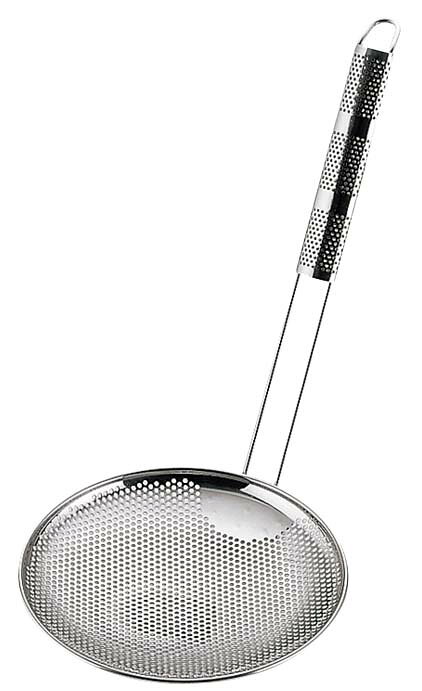 ●型番：09906550●サイズφ180(mm)柄：360(mm)パンチング穴径：3(mm)●重量：320g●材質18-8ステンレス●パンチング穴径：3.0mm※商品画像はメーカー提供の代表画像を使用しております。複数掲載の画像でも、単品販...
