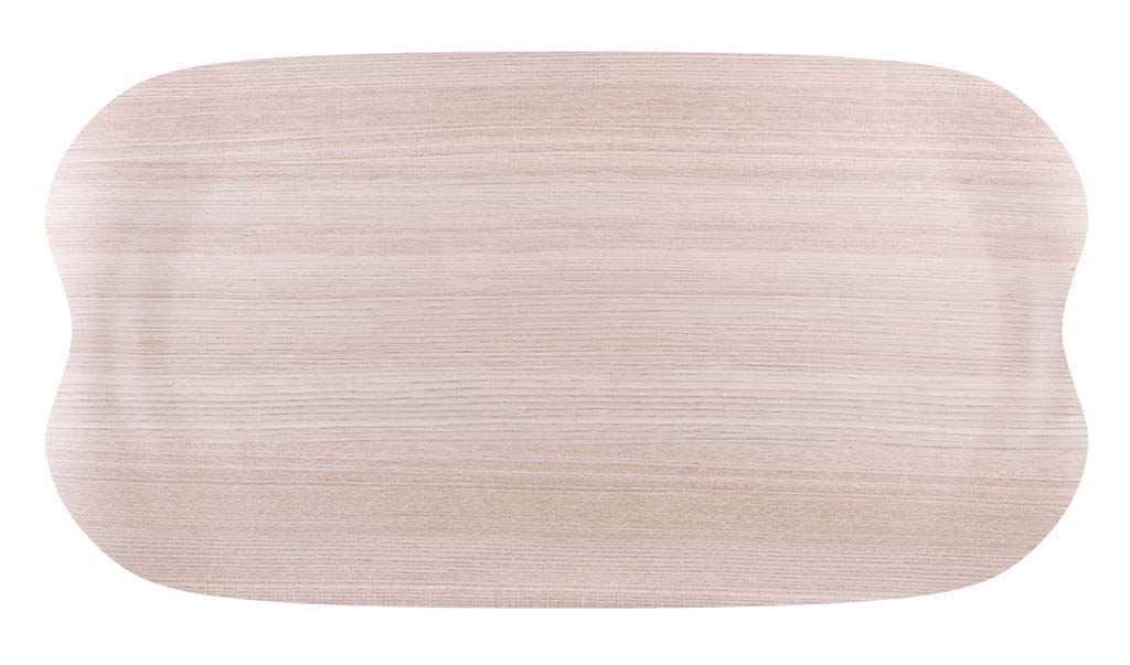 ●型番：R065076●サイズ430×230×H16(mm)●材質木材天然樹脂●洗浄機：不可●耐熱・耐冷温度：-10〜100℃●耐熱温度：-10から100℃●再生可能な素材を90%使用した高品質のトレーです。●70%がFSC機関が認証した木...