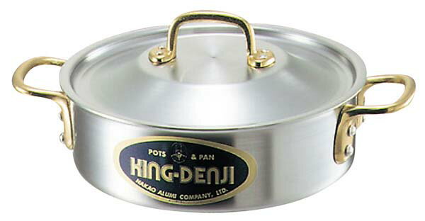 ●サイズφ348(mm)底径：305(mm)●内寸φ330(mm)深さ：110(mm)●重量：5.4kg●容量：9L●板厚：2.0(mm)●材質SUS445m2(モリブデン鋼2%含有)ハンドル：真鍮合金●電磁調理器：200V●電磁調理の誘導...