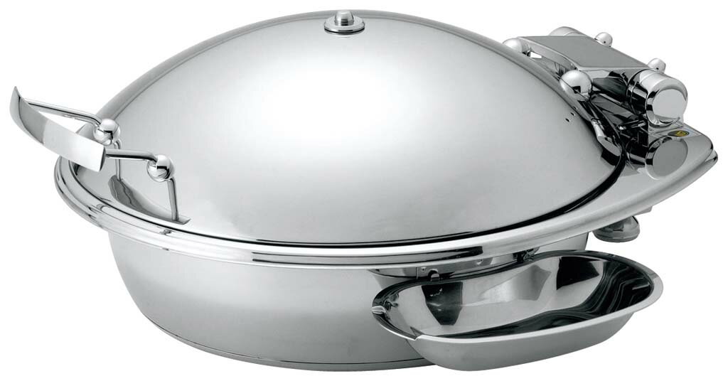 ●型番：15302●サイズ370×450×H180(mm)フードパン：φ295×H68(mm)●容量：4.5L●材質18-10ステンレス●電磁調理器：対応●油圧式スローダウンで蓋がゆっくり閉まるので音がしません(蓋の開閉は5万回保証)●電磁...