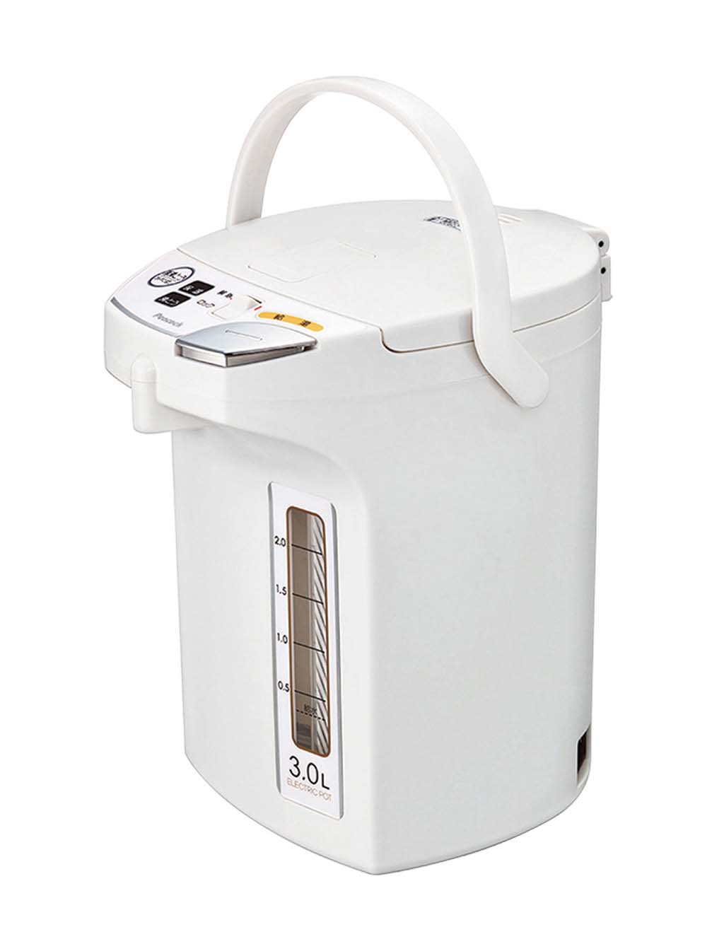 ●型番：WMJ-30●サイズ213×279×H296(mm)●重量：2kg●容量：3L●材質中ビン：ステンレス●消費電力：湯沸かし時：700W●カルキとばし再沸騰機能付●360°回転※商品画像はメーカー提供の代表画像を使用しております。複数...