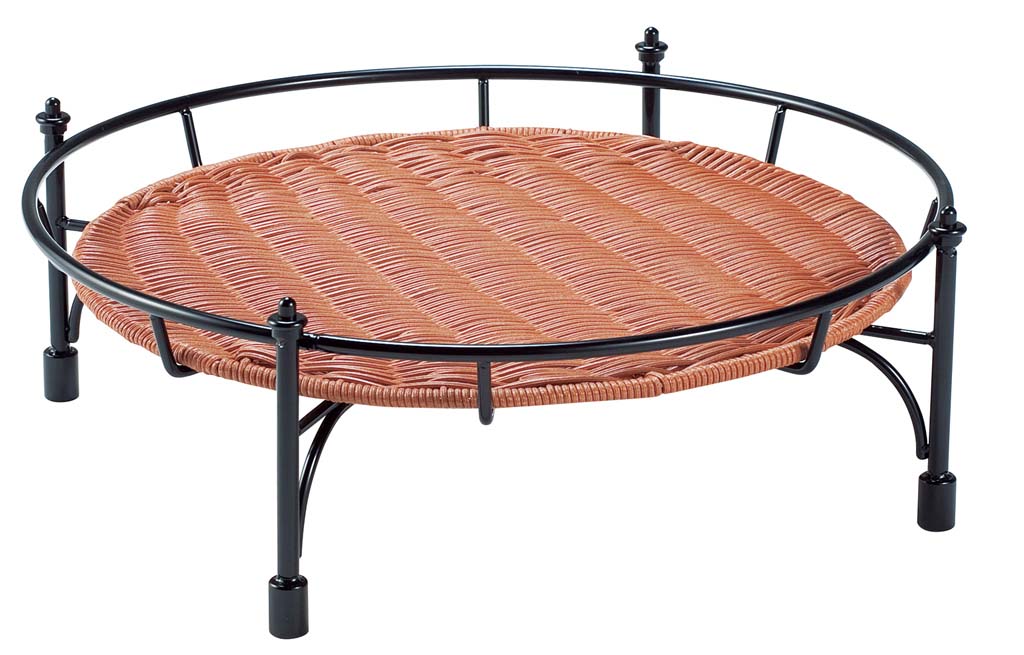 ●型番：DS514●サイズφ440×H248(mm)●重量：2.22kg●材質すのこ：ポリプロピレンフレーム：スチール製・カチオン電着黒色●抗菌：○●洗浄機：不可●耐熱・耐冷温度：120℃●検定証印等：JISZ2801規格適合●ナチュラルな...