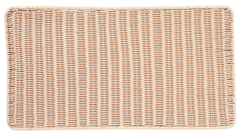 ●型番：DS113●サイズ750×400×H10(mm)●材質ポリプロピレン18-8ステンレスワイヤー●抗菌：○●洗浄機：不可●耐熱・耐冷温度：120℃●検定証印等：JISZ2801規格適合●ナチュラルな質感はそのままに洗える抗菌バスケット...