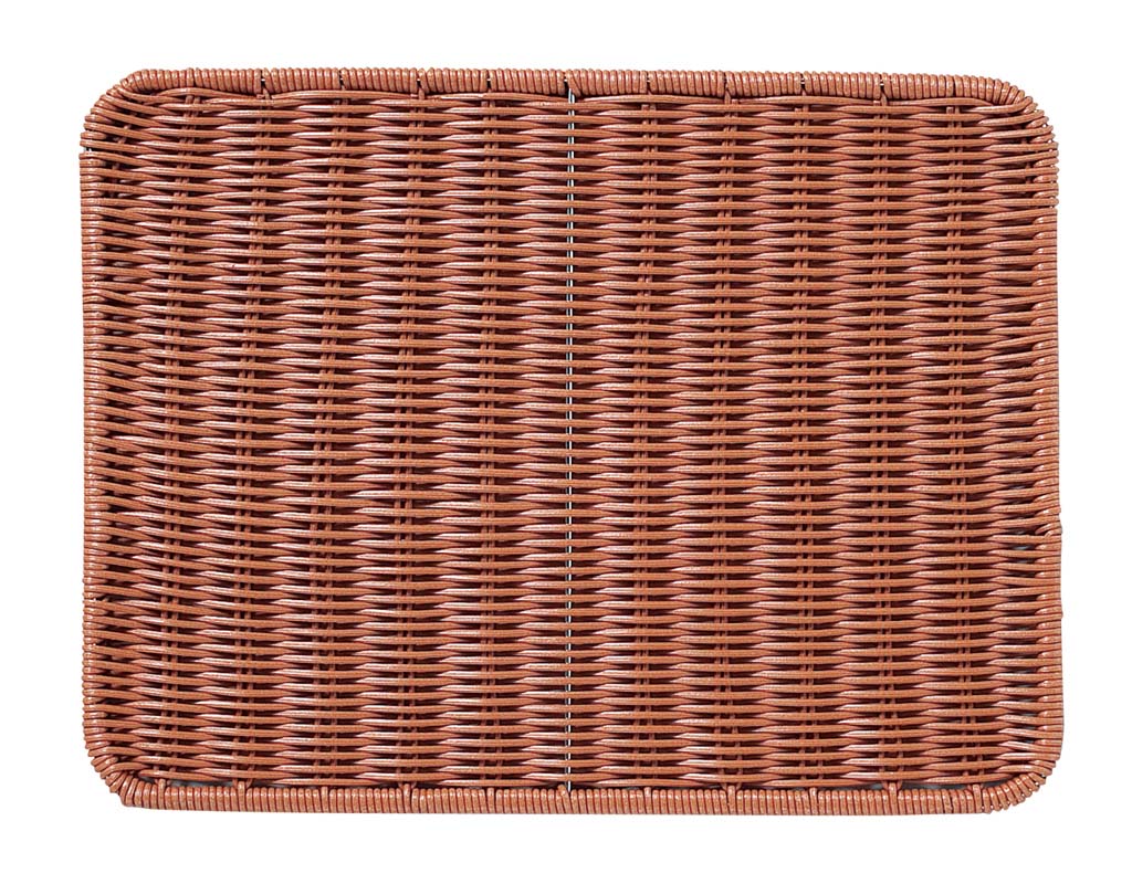 ●型番：DS113●サイズ400×300×H10(mm)●材質ポリプロピレン18-8ステンレスワイヤー●抗菌：○●洗浄機：不可●耐熱・耐冷温度：120℃●検定証印等：JISZ2801規格適合●ナチュラルな質感はそのままに洗える抗菌バスケット...
