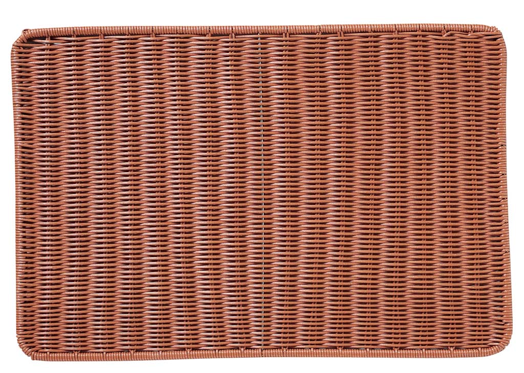 ●型番：DS113●サイズ600×400×H10(mm)●材質ポリプロピレン18-8ステンレスワイヤー●抗菌：○●洗浄機：不可●耐熱・耐冷温度：120℃●検定証印等：JISZ2801規格適合●ナチュラルな質感はそのままに洗える抗菌バスケット...