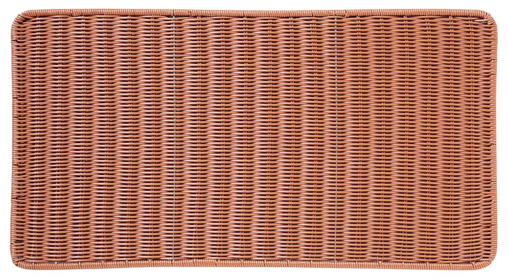 ●型番：DS113●サイズ750×400×H10(mm)●材質ポリプロピレン18-8ステンレスワイヤー●抗菌：○●洗浄機：不可●耐熱・耐冷温度：120℃●検定証印等：JISZ2801規格適合●ナチュラルな質感はそのままに洗える抗菌バスケット...