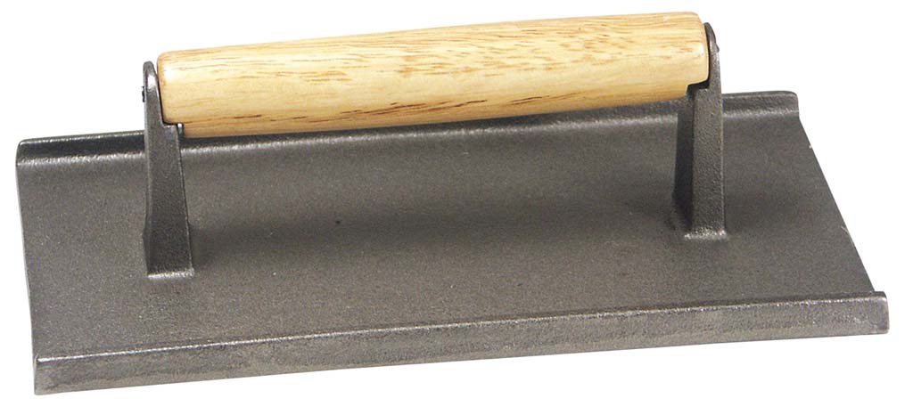 ●型番：A-148●サイズ229×130×H60(mm)●重量：1.3kg●材質鋳鉄●ベーコンや肉を軽く押さえて表面を早く焼くことで肉の旨みを閉じ込め、美味しく焼き上げます。●余分な油が抜け、ベーコンもカリカリに美味しく焼けます。※商品画像...