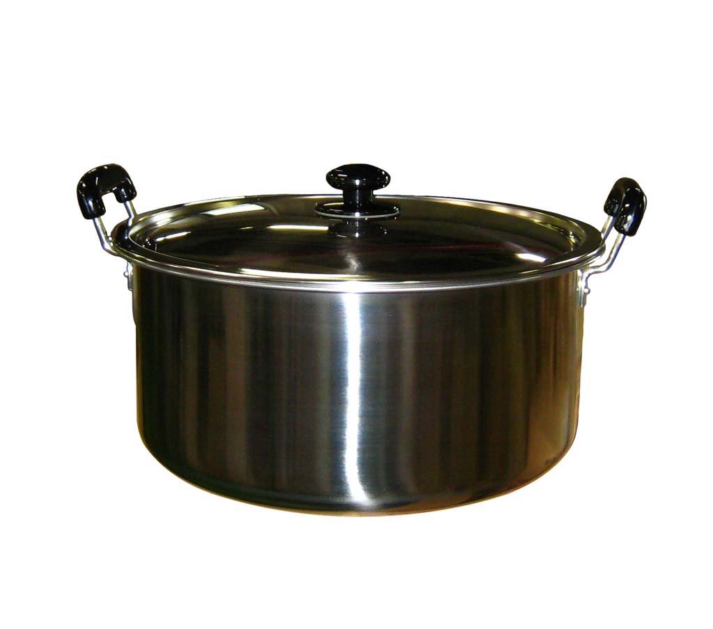 ●サイズφ420(mm)底径：350(mm)●内寸39cm深さ：185(mm)●重量：3.7kg●容量：21L●板厚：1.0(mm)●材質18-0ステンレス鋼モリブデン入チタン添加●電磁調理器：対応●熱源を選びません。18-0ステンレススチ...
