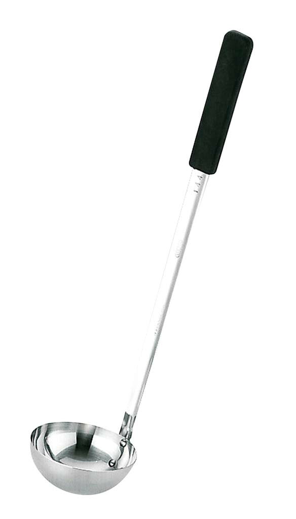 ●型番：09118078●サイズφ94×370(柄長)(mm)●重量：180g●容量：180cc●材質18-8ステンレス柄：シリコン●柄がシリコンなので持ちやすく熱くなりにくいのでバイキングのスープジャーなどに最適です。※商品画像はメーカー...